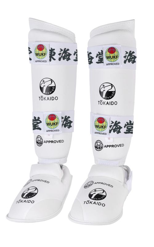 Karate Shin / Foot Guard, TOKAIDO Kanji, WUKF | Shin / Foot Combi ...
