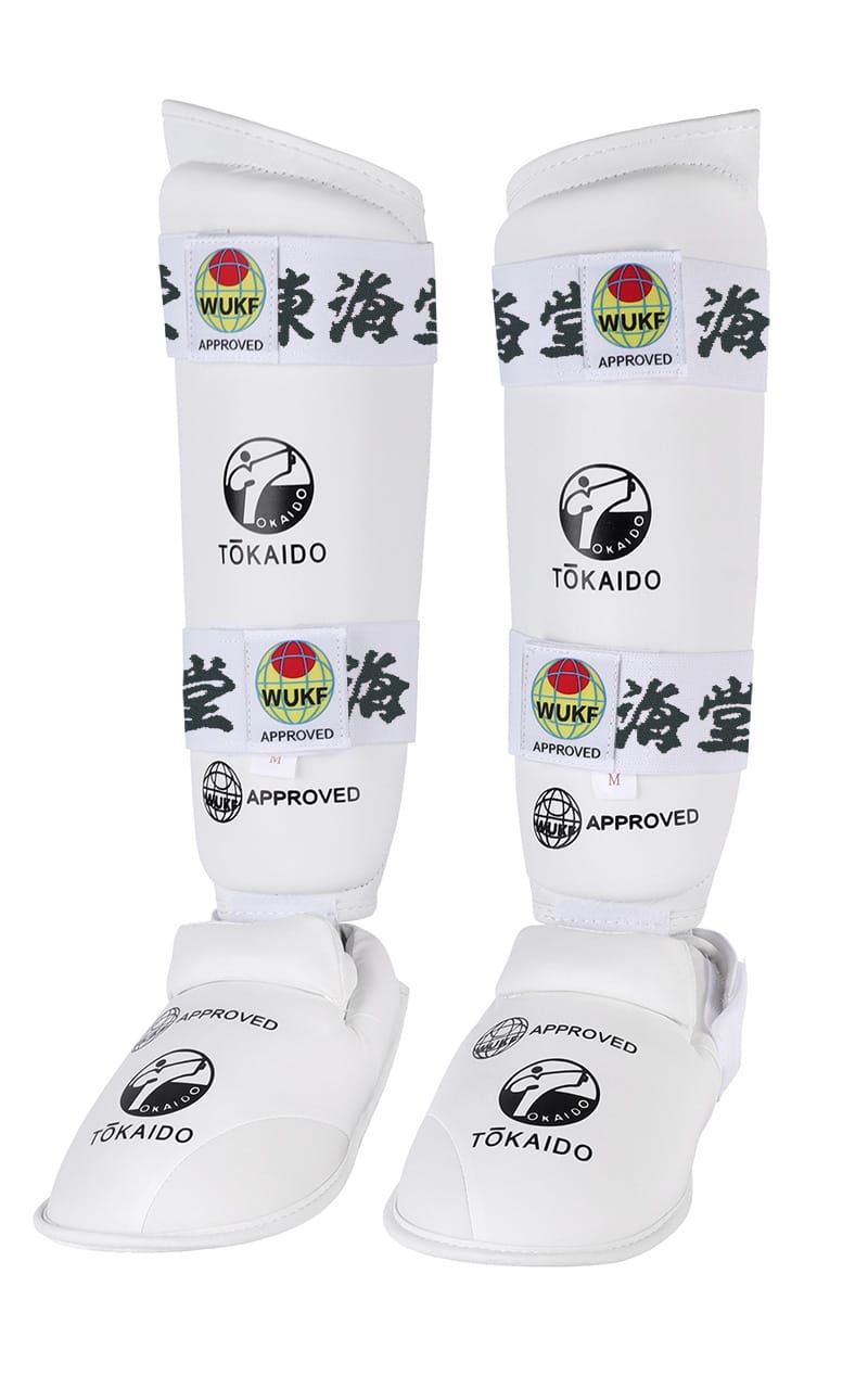 Karate Shin / Foot Guard, TOKAIDO Kanji, WUKF | Shin / Foot Combi ...